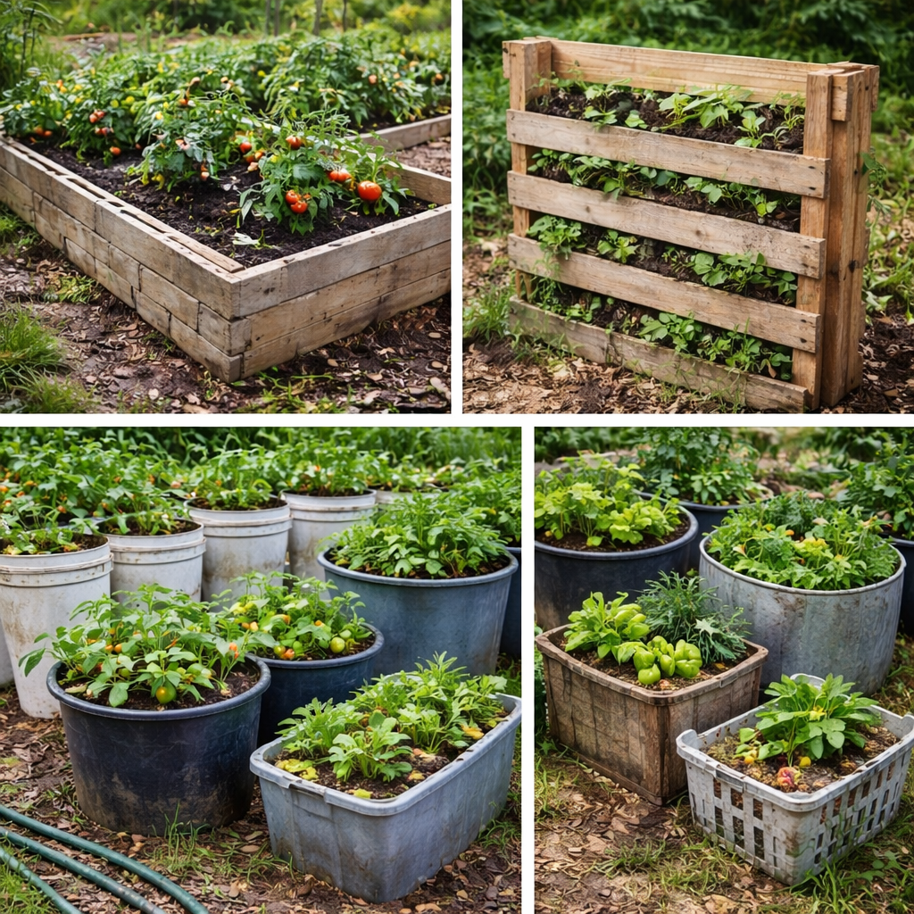 Pallet Beds and Free Containers That Grow Food